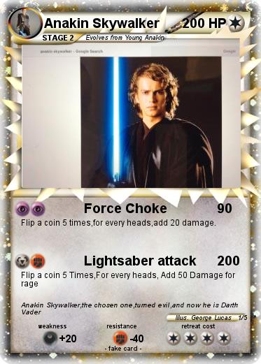 Pokémon Anakin Skywalker 384 384 - Force Choke - My Pokemon Card