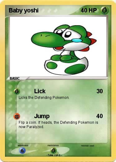 Pokémon Baby yoshi 212 212 - Lick - My Pokemon Card