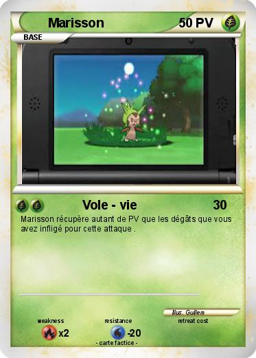 Pokémon Marisson 54 54 - Vole - vie - Ma carte Pokémon