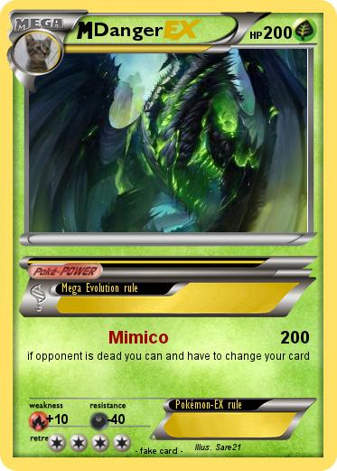 Pokémon Danger 188 188 - Mimico - My Pokemon Card