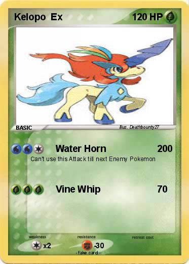 Pokémon Kelopo Ex - Water Horn - My Pokemon Card