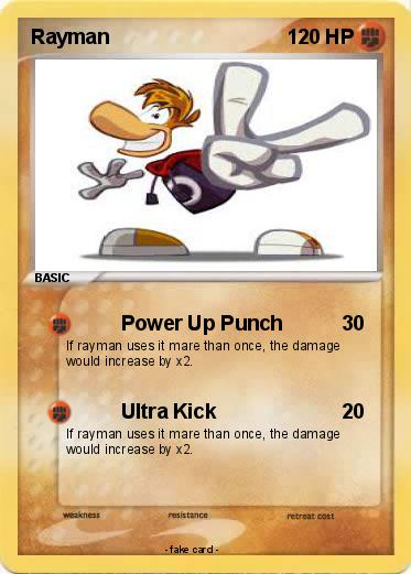 Pokémon Rayman 408 408 - Power Up Punch - My Pokemon Card