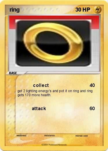 Pokémon ring - collect - My Pokemon Card