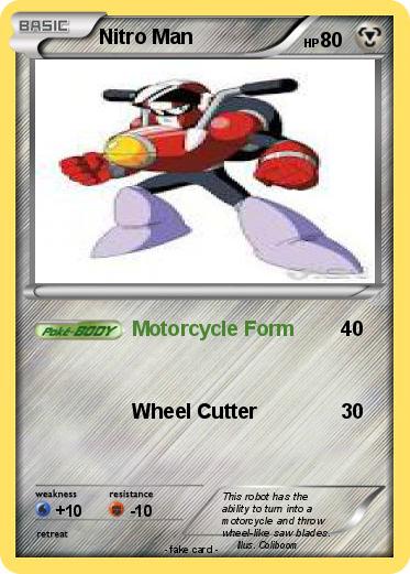 Pokémon Nitro Man 1 1 - Motorcycle Form - My Pokemon Card