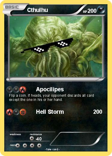 Pokémon Cthulhu 140 140 - Apocilipes - My Pokemon Card