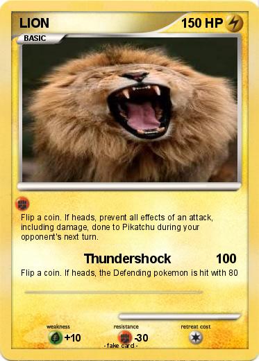 Pokémon LION 362 362 - Thundershock - My Pokemon Card