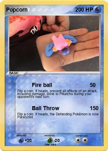 Pokémon Popcorn 127 127 - Fire ball - My Pokemon Card