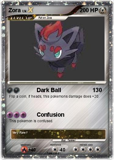 Pokémon Zora 40 40 - Dark Ball 130 - My Pokemon Card