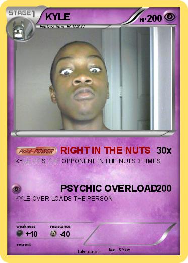 Pokémon KYLE 587 587 - RIGHT IN THE NUTS - My Pokemon Card