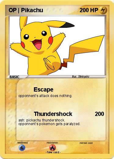 Pokémon OP Pikachu 9 9 - Escape - My Pokemon Card