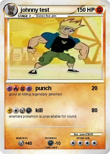 Pokémon johnny test 11 11 - punch - My Pokemon Card