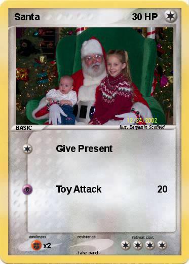 Pokémon Santa 681 681 - Give Present - My Pokemon Card