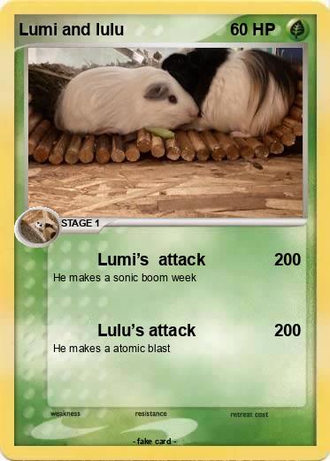 Pokémon Lumi and lulu - Lumi’s attack - My Pokemon Card