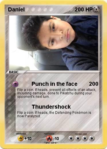 Pokémon Daniel 1040 1040 - Punch in the face - My Pokemon Card
