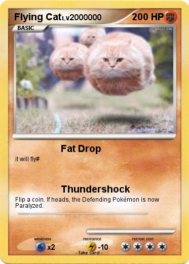Pokémon Flying Cat 47 47 - Fat Drop - My Pokemon Card