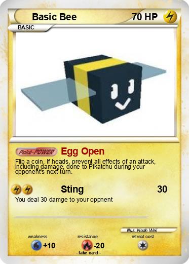Pokémon Basic Bee 4 4 - Egg Open - My Pokemon Card