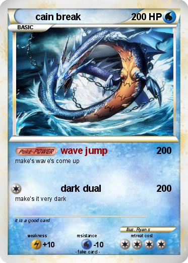Pokémon cain break - wave jump - My Pokemon Card