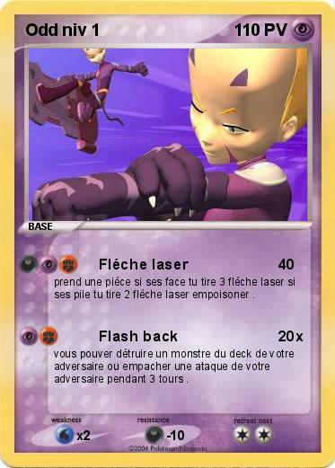 Pokémon Odd niv 1 1 - Fléche laser - Ma carte Pokémon