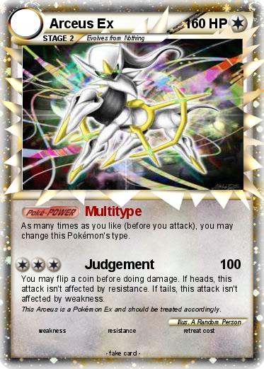 Pokémon Arceus Ex 263 263 - Multitype - My Pokemon Card
