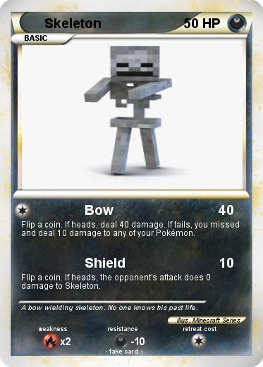 Pokémon Skeleton 695 695 - Bow - My Pokemon Card