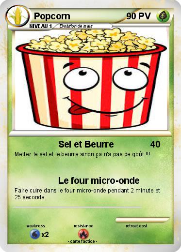 Pokémon Popcorn 68 68 - Sel et Beurre - Ma carte Pokémon
