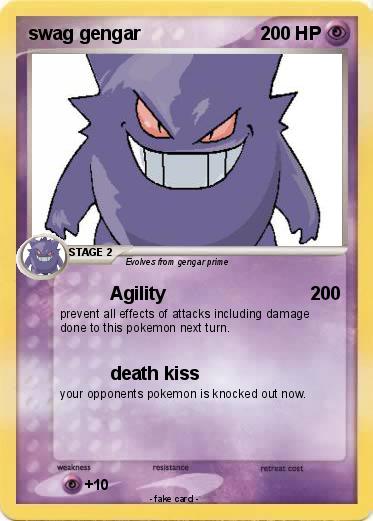 Pokémon swag gengar 1 1 - Agility - My Pokemon Card