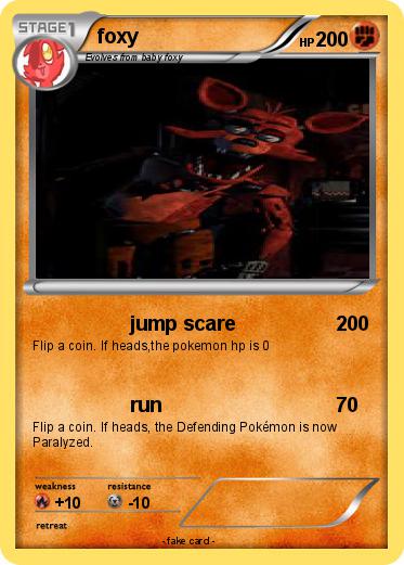 Pokémon foxy 1919 1919 - jump scare - My Pokemon Card