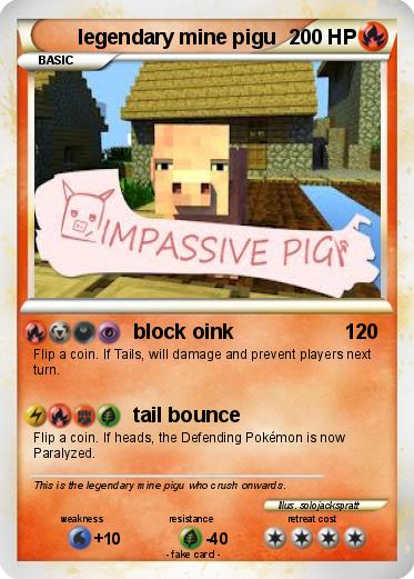 Pokémon legendary mine pigu - block oink - My Pokemon Card