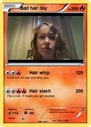 Pokémon Bad hair day 12 12 - Hair whip - My Pokemon Card