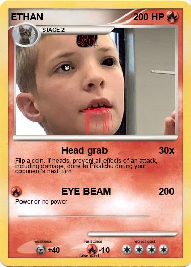 Pokémon ETHAN 1132 1132 - Head grab - My Pokemon Card
