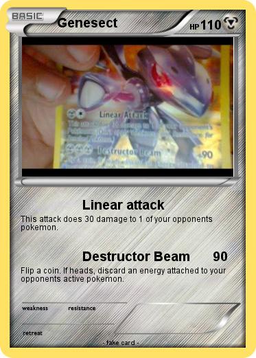 Pokémon Genesect 1479 1479 - Linear attack - My Pokemon Card