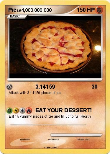 Pokémon Pie 48 48 - 3.14159 - My Pokemon Card