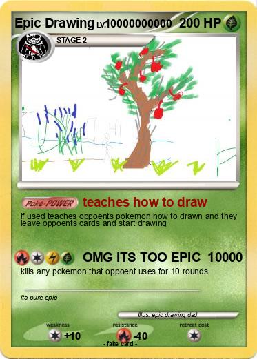 Pokémon Epic Drawing - teaches how to draw - My Pokemon Card