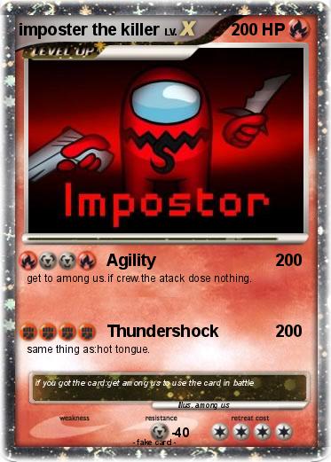 Pokémon imposter the killer - Agility - My Pokemon Card