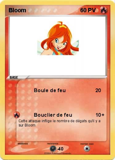 Pokémon Bloom 41 41 - Boule de feu - Ma carte Pokémon