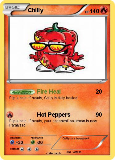Pokémon Chilly 36 36 - Fire Heal - My Pokemon Card