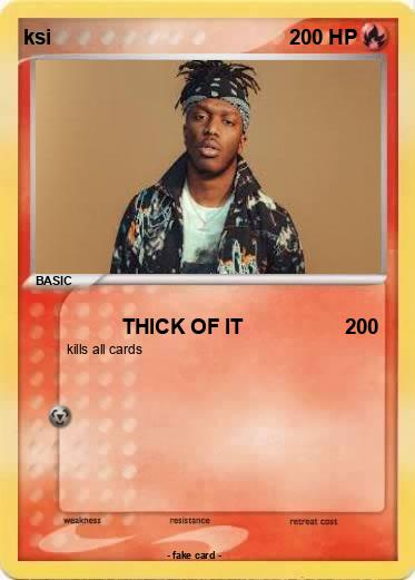Pokémon ksi 154 154 - THICK OF IT - My Pokemon Card