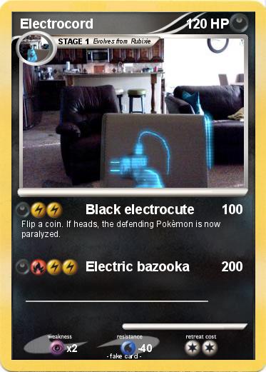 Pokémon Electrocord - Black electrocute - My Pokemon Card