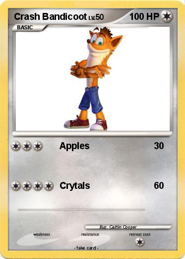 Pokémon Crash Bandicoot 129 129 - Apples - My Pokemon Card