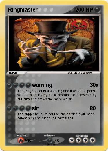 Pokémon Ringmaster 7 7 - warning - My Pokemon Card