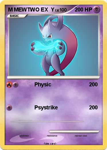 Pokémon M MEWTWO EX Y - Physic - My Pokemon Card