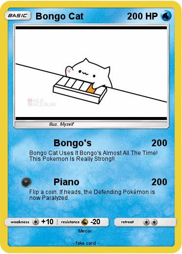 Pokémon Bongo Cat 25 25 - Bongo's - My Pokemon Card