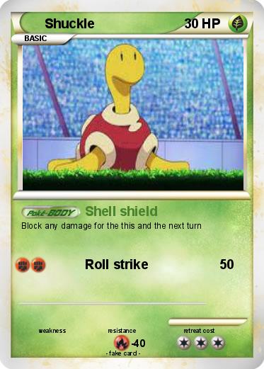 Pokémon Shuckle 98 98 - Shell shield - My Pokemon Card