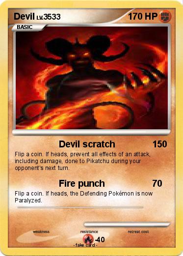 Pokémon Devil 937 937 - Devil scratch - My Pokemon Card