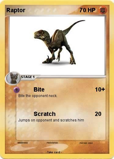 Pokémon Raptor 336 336 - Bite - My Pokemon Card
