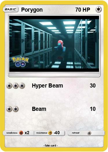 Pokémon Porygon 519 519 - Hyper Beam - My Pokemon Card