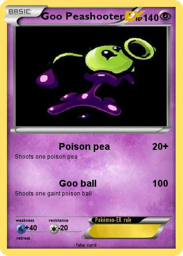 Pokémon Goo Peashooter 1 1 - Poison pea - My Pokemon Card