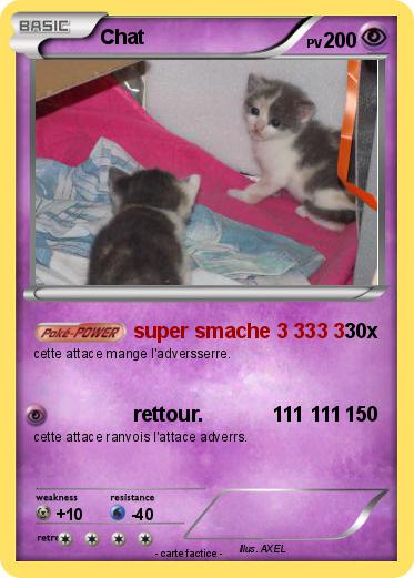 Pokémon Chat 4209 4209 - super smache 3 333 3 - Ma carte Pokémon