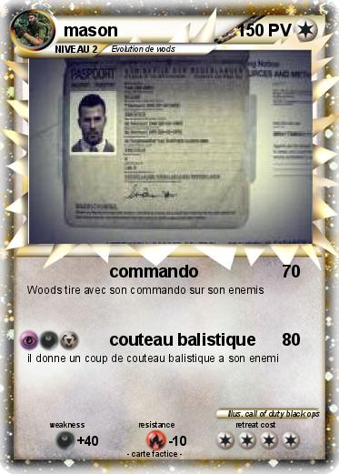Pokémon mason 36 36 - commando - Ma carte Pokémon