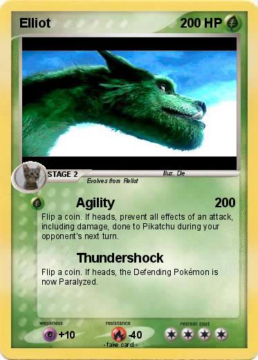 Pokémon Elliot 141 141 - Agility - My Pokemon Card